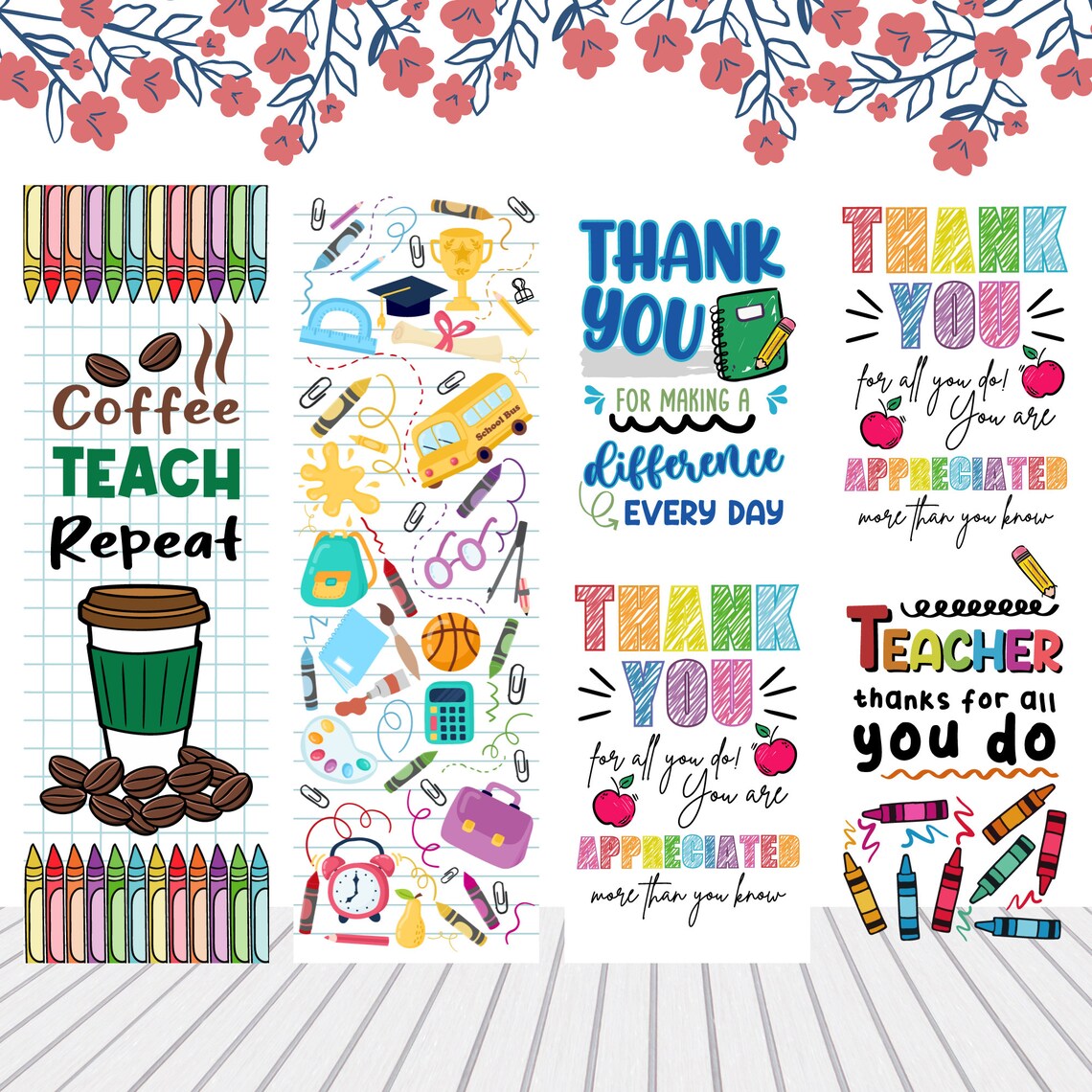 4 Files Teacher Pen Wrap Png File Teacher Pen Waterslide - Etsy