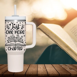 2 Designs 40oz Quencher Stanley Tumbler Wrap Book With Flowers | Just ...