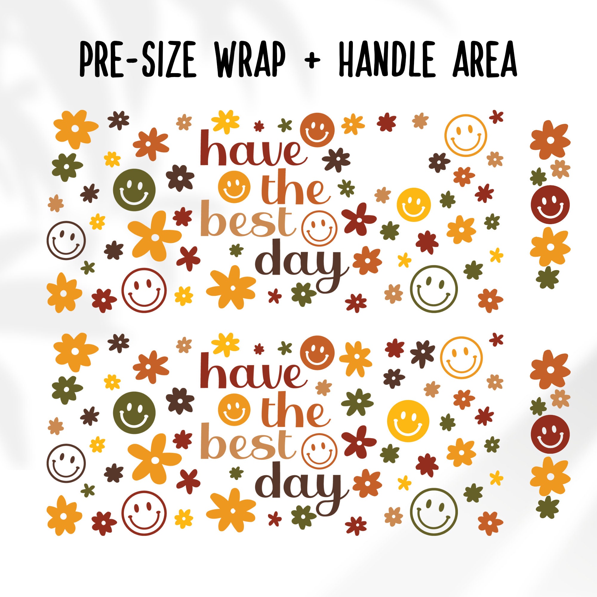 2 Designs 40oz Quencher Stanley Wrap Tumbler Groovy Retro - Etsy