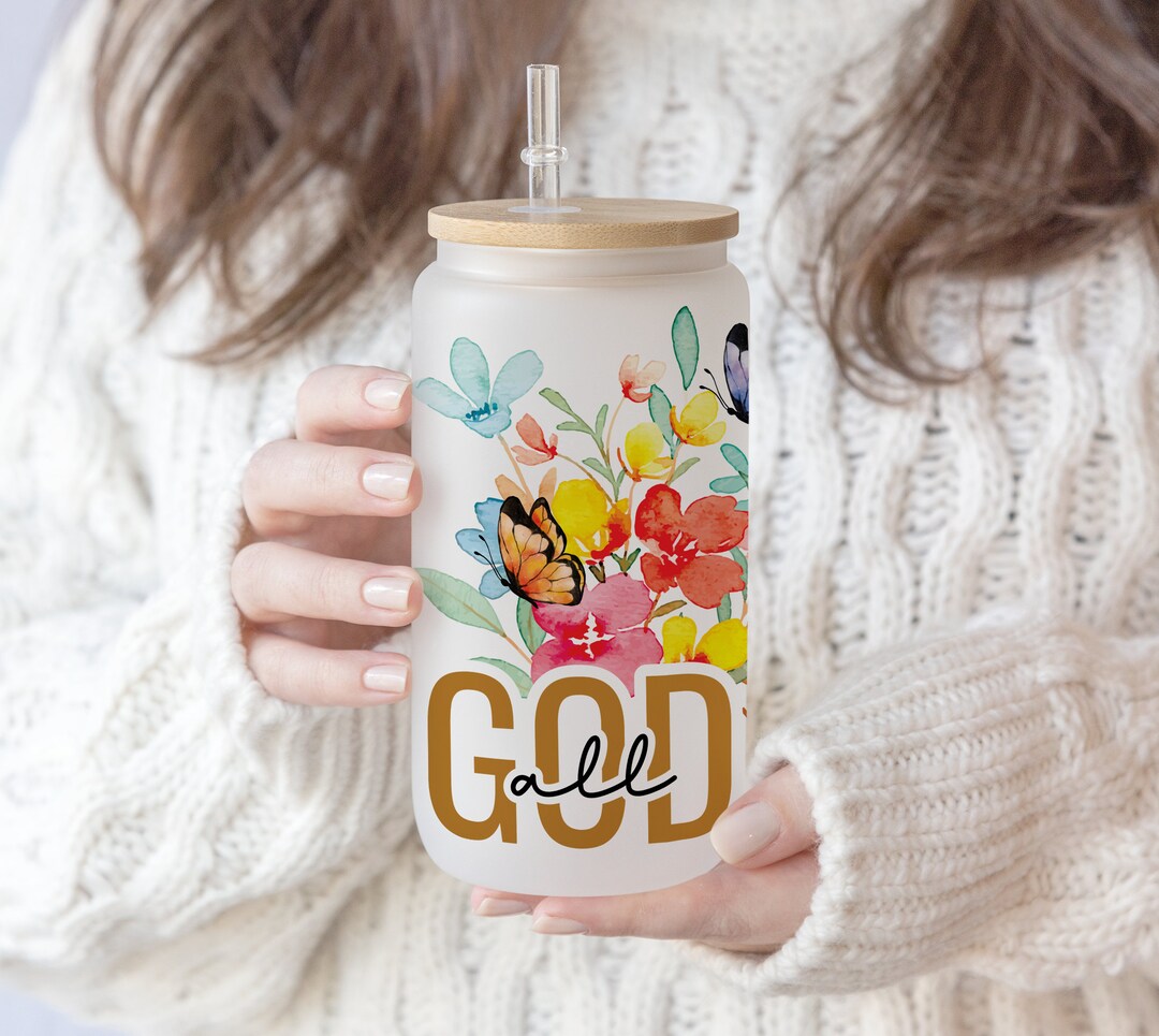 16 Oz Cute Christian Libbey Beer Glass Can God is God All the Time ...