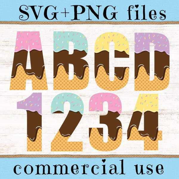 Ice Cream Letters - Etsy