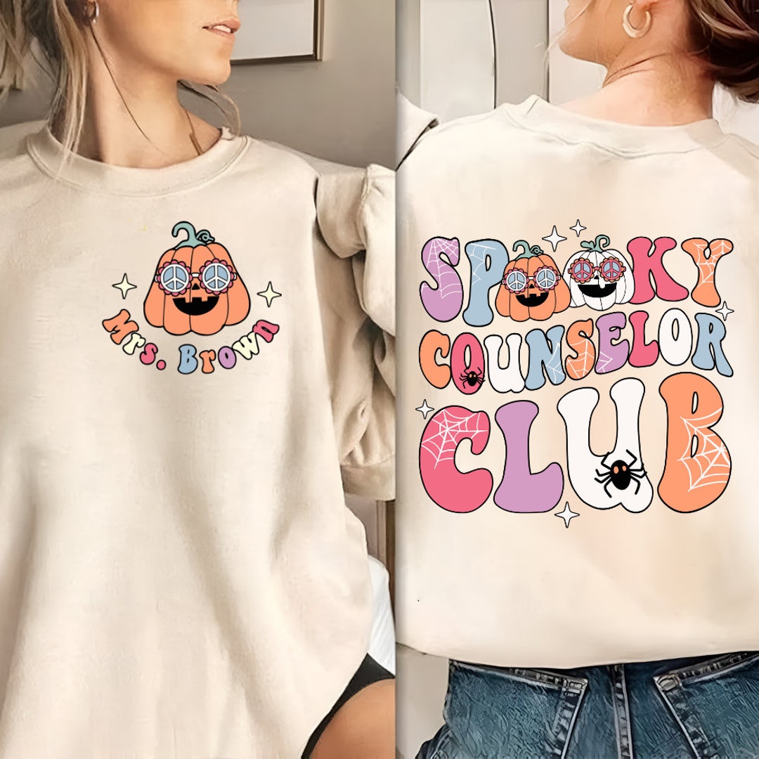 Retro Spooky Counselor Png, Halloween Png, Girly Halloween Png, Spooky ...