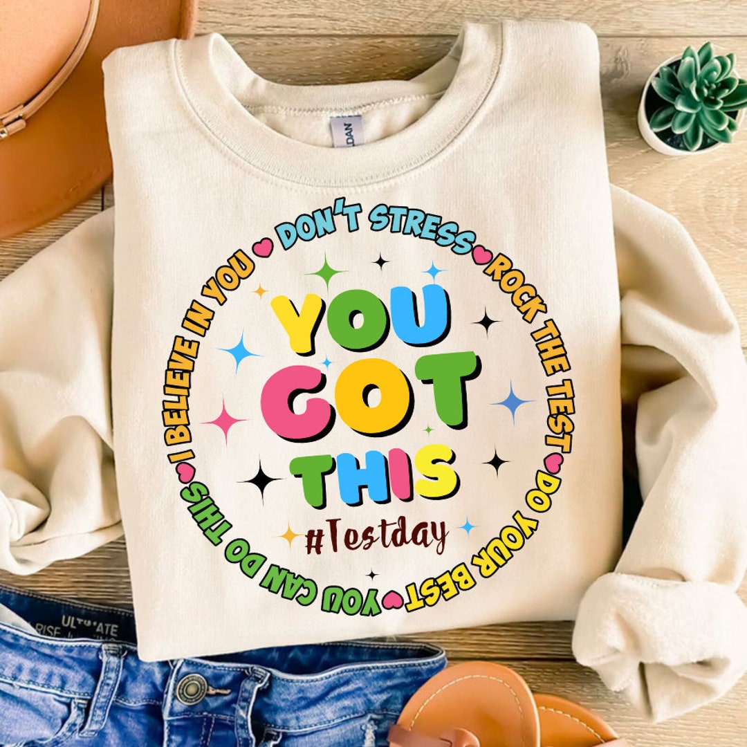 Its Test Day You Got This Png, Rock the Test Png, Test Day Png, Testing ...