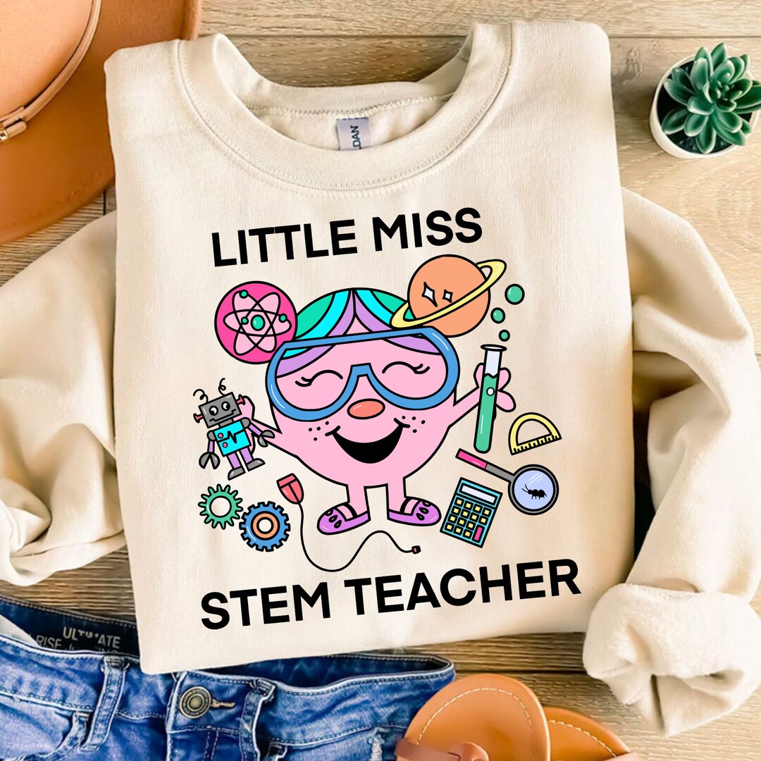 Little Miss Stem Teacher, End of Year Png, Teacher Gift, Kindergarten ...