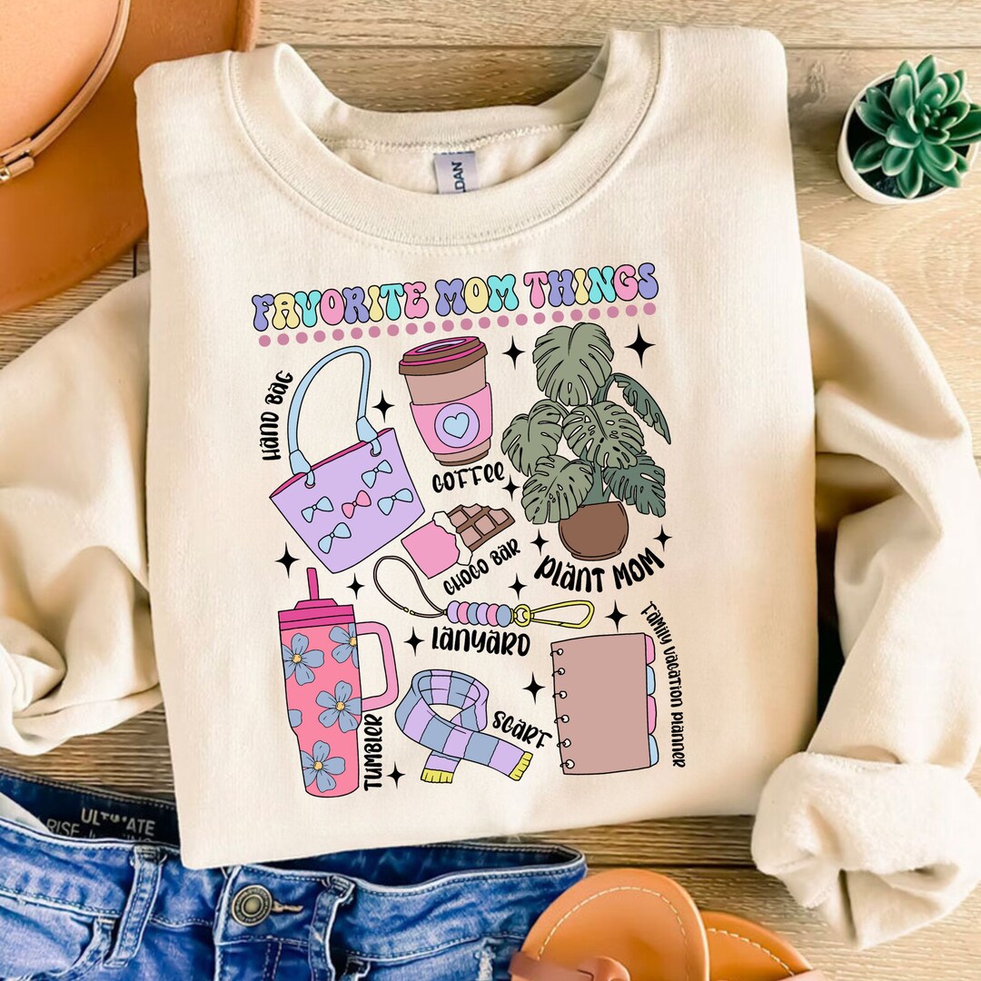 Favorite Mom Things, Mothers Day Png, Sublimation Design, Mama Png ...