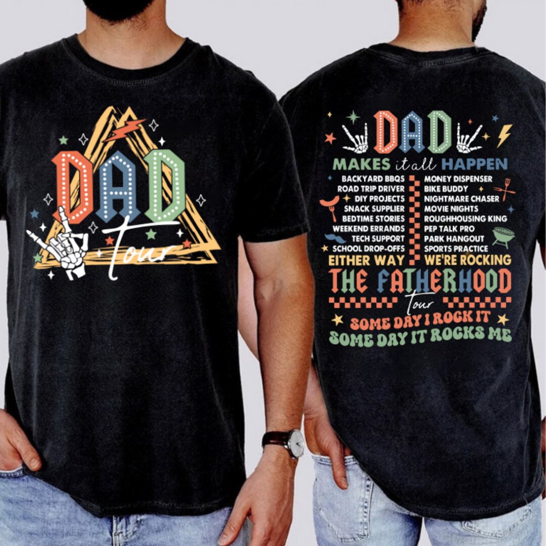 Fatherhood Tour Png, Best Dad Ever Png, Dad Life Png, Dad Shirt Design ...
