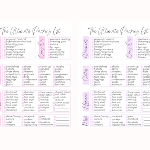 The Ultimate Packing List | Printable Packing List | A4 and Us Letter ...