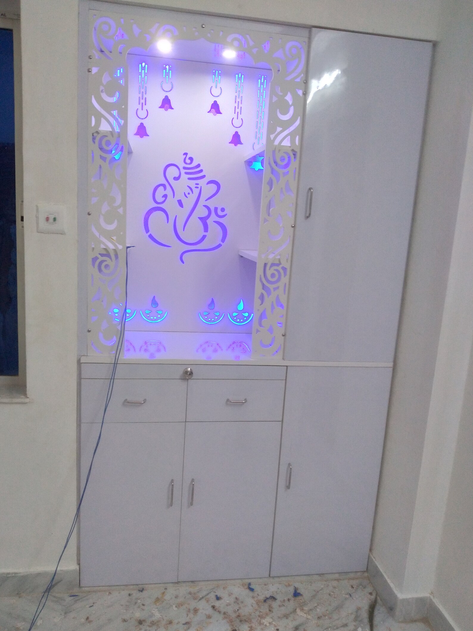 Wooden Temple With Customize LED Light for Home and Office | Home ...