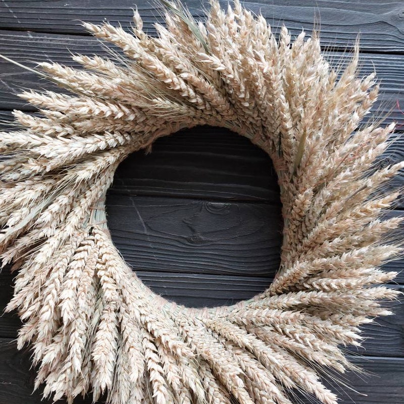 Wheat Wreath - Etsy