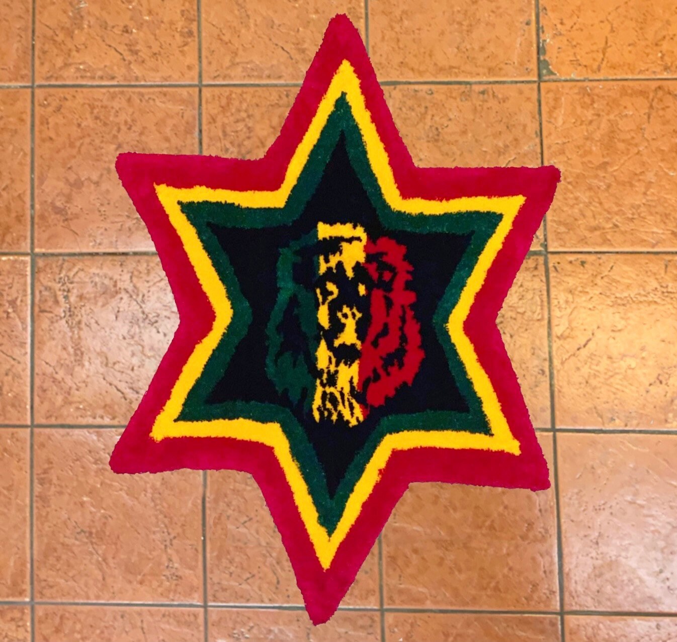 Rasta rug León de Judá Rastafari | Etsy