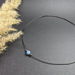 Angelite Choker Necklace. Blue Choker. Throat Chakra Necklace/aquarius ...