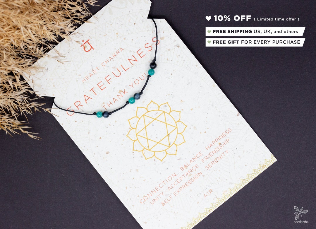 Thank You Gift / Gratefulness Crystal Bracelet/amazonite & Hawk Eye/thank You Bracelet/spiritual ...