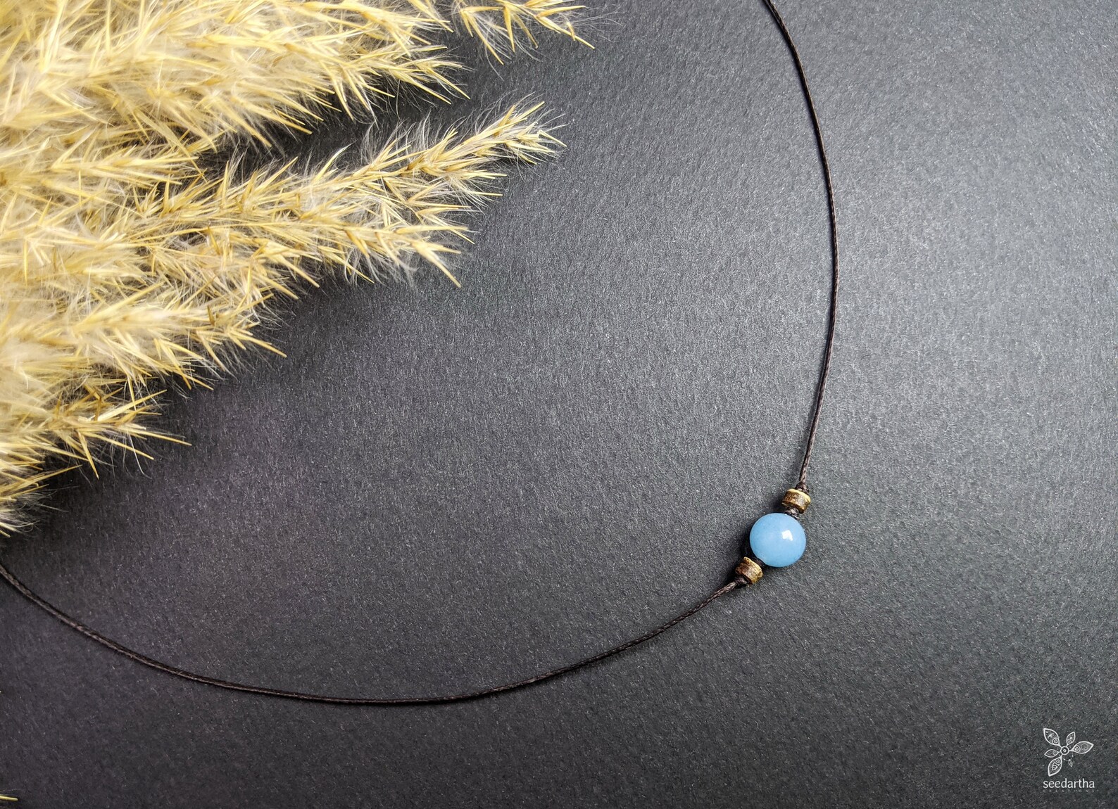 Angelite Choker Necklace. Blue Choker. Throat Chakra | Etsy
