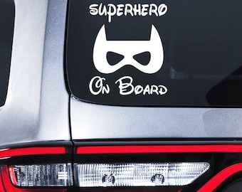 Superhero Car Decal | Etsy
