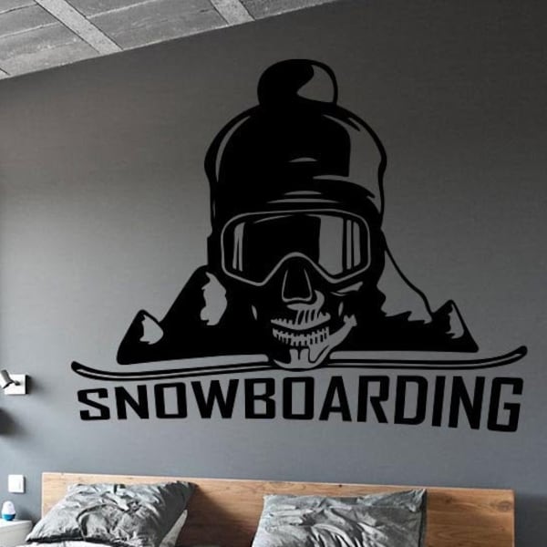 Snowboard Wall Decal - Etsy