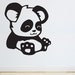 Panda Wall Decal Panda Vinyl Sticker - Etsy