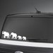 Elephant Family Decal Elephant on Board Car Decal Elephant Car Sticker ...