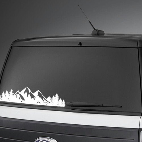 Mountain Car Decal Mountain Sticker Mountain Forest Tree Decal - Etsy