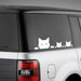 Cat and Kittens Car Decal for Car Window Laptop Cats Design - Etsy