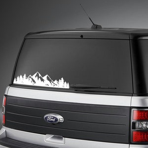 Mountain Car Decal Mountain Sticker Mountain Forest Tree Decal - Etsy