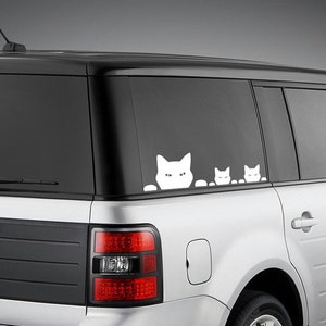 Cat and Kittens Car Decal for Car Window Laptop Cats Design Cats ...