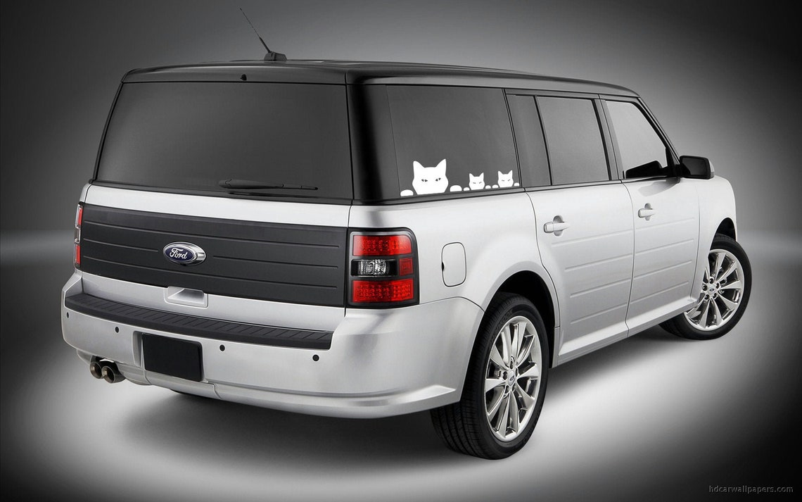 Cat And Kittens Car Decal For Car Window Laptop Cats Design | Etsy