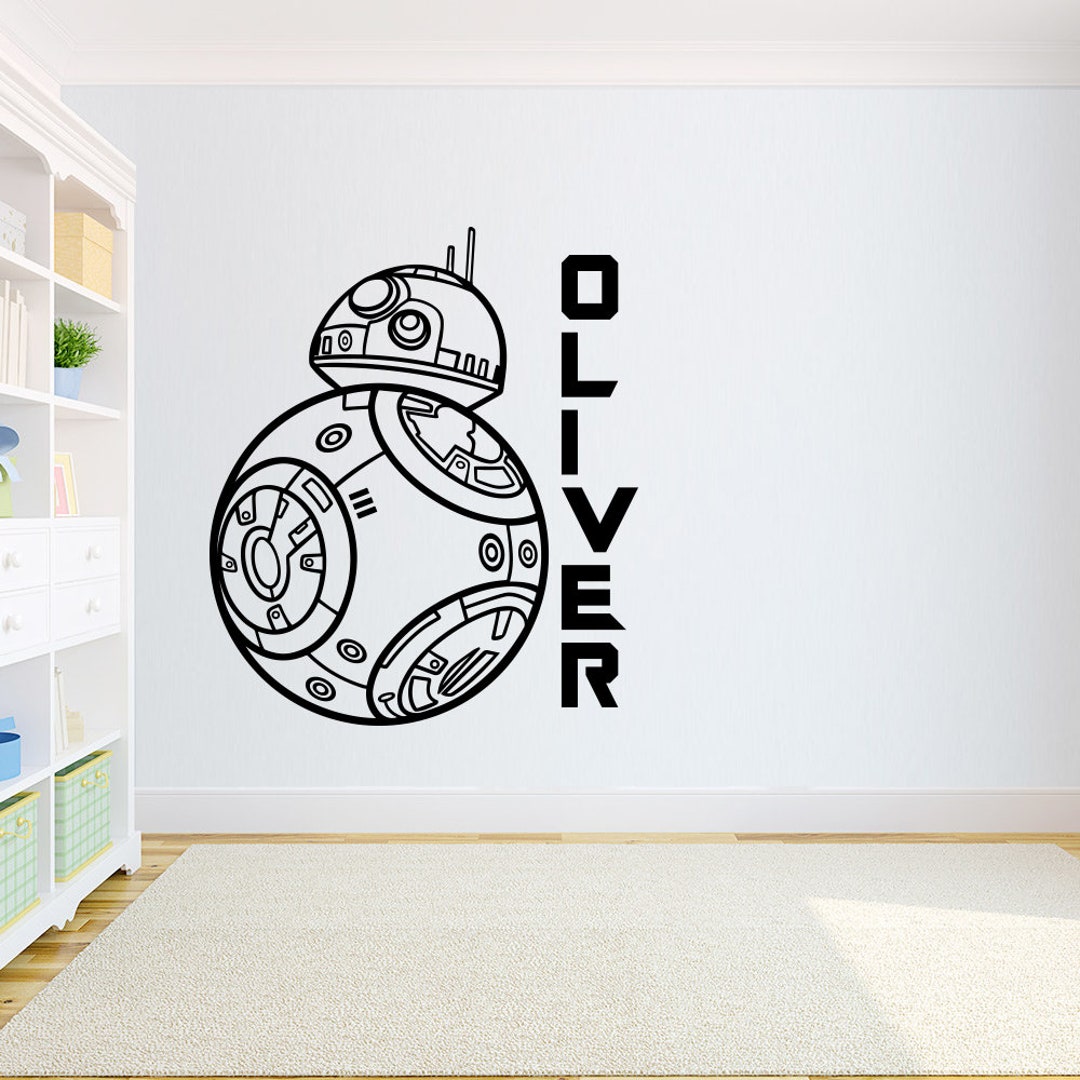Star Wars R2 D2 Wall Decor R2 D2 Customize Nursery Decal - Etsy