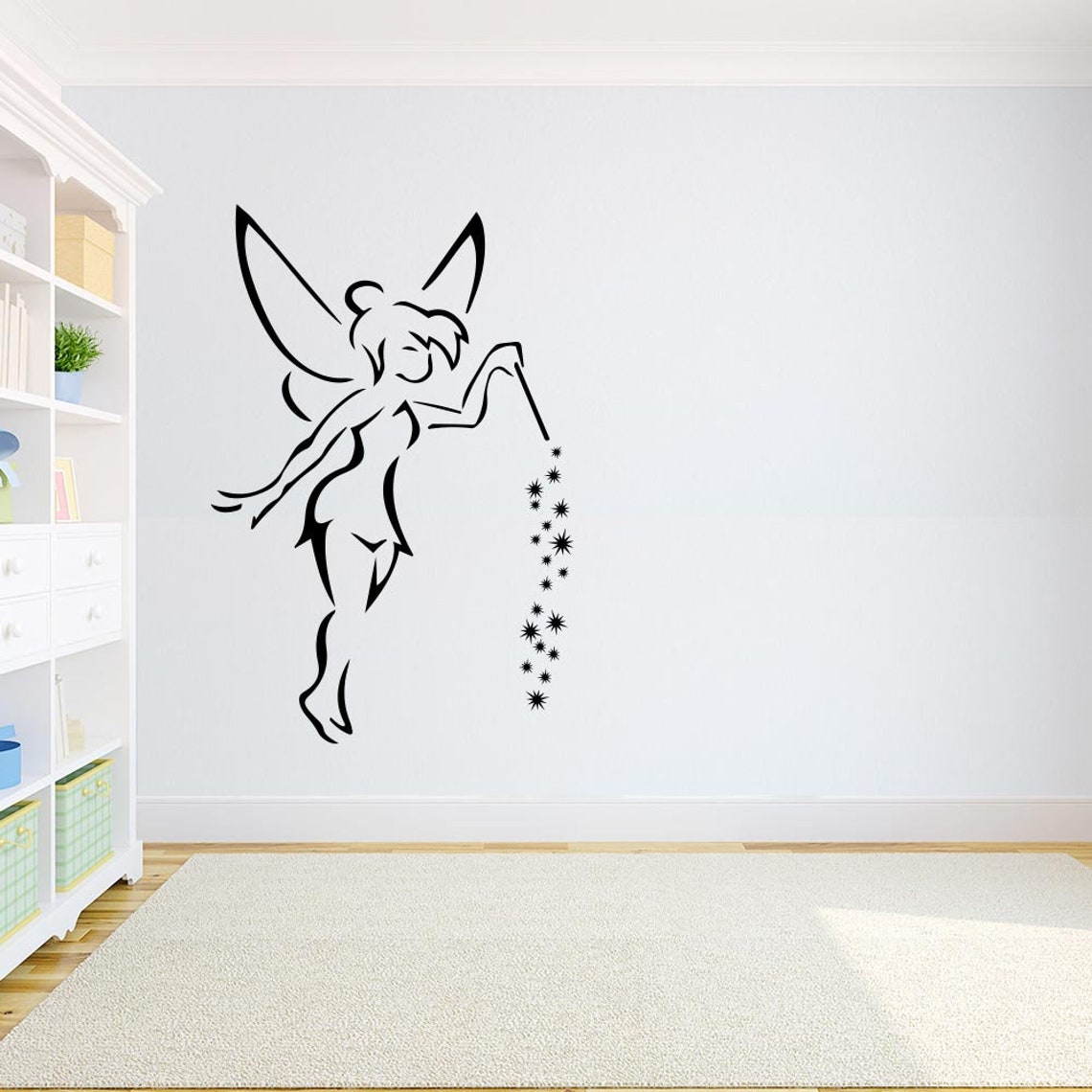 Tinkerbell Wall Decal Fairy Wall Vinyl Sticker - Etsy