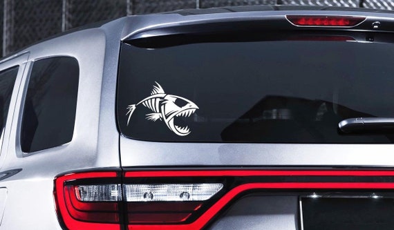 Fish Skeleton Car Decal | Etsy