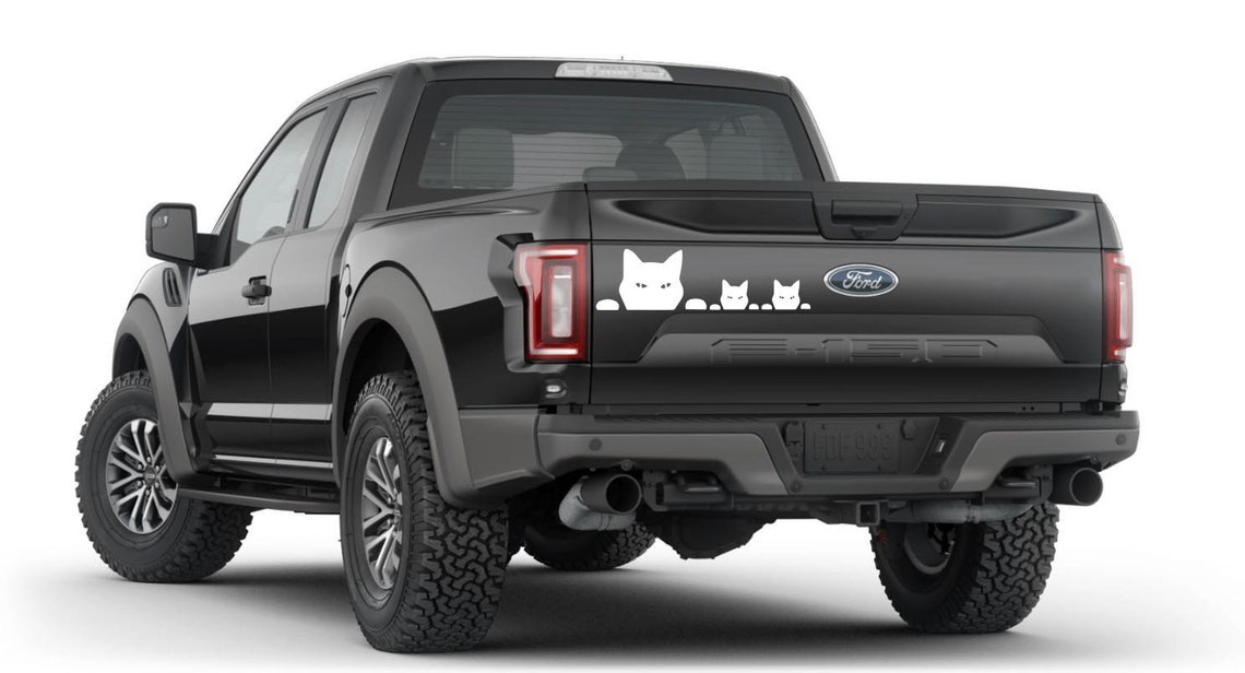 Cat and Kittens Car Decal for Car Window Laptop Cats Design | Etsy