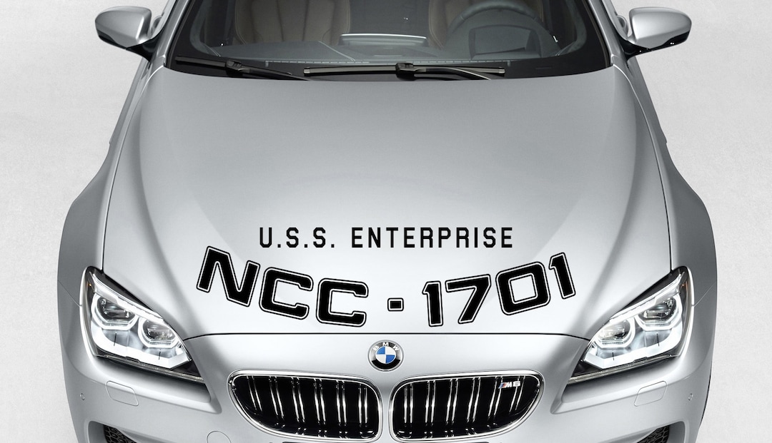 NCC 1701 Decal NCC 1701 Star Trek Car Decal NCC 1701 Hood Decal Car ...