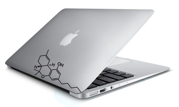THC Molecule Decal THC Decal THC Laptop Sticker - Etsy