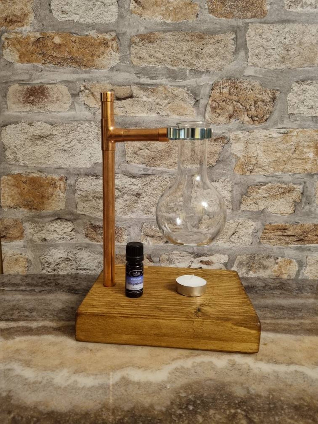 Copper Oil Burner, Copper Pipe Scent Burner, Christmas Gift - Etsy