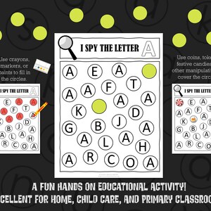 Alphabet I Spy | Educational Printable | Letter Recognition Activity ...