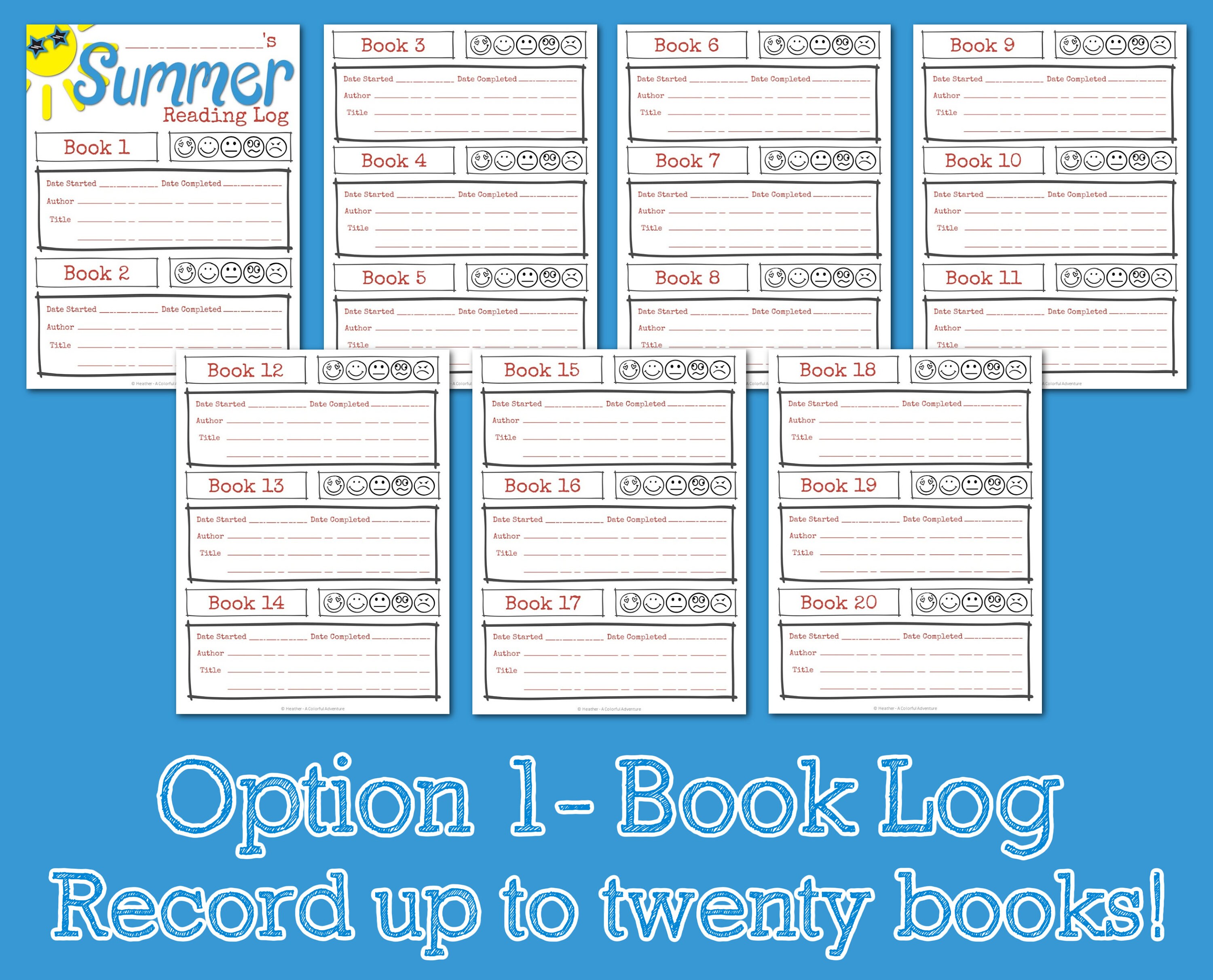 Kids Summer Reading Challenge, Summer Reading Log, Reading Calendar ...