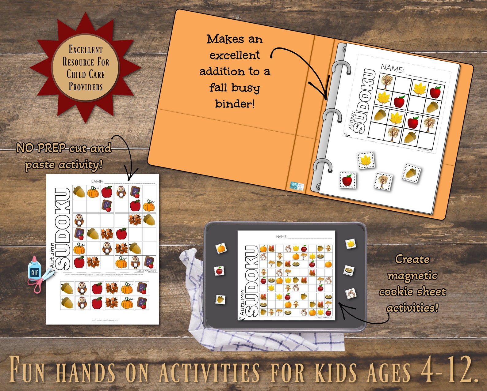 Sudoku for Kids Daycare Set 4x4 Sudoku 6x6 Sudoku 9x9 - Etsy