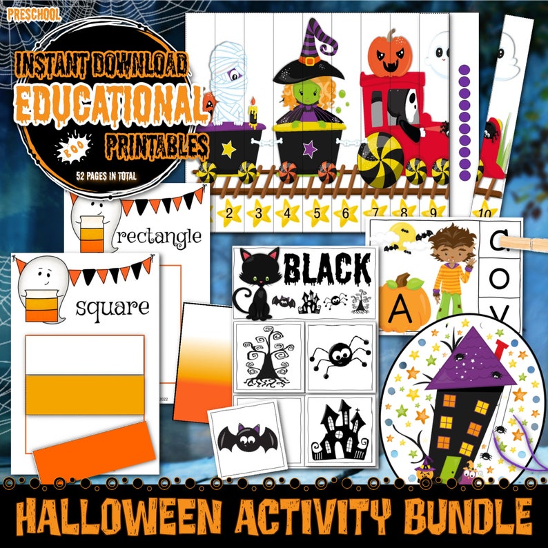 Halloween Printables for Kids - Interactive Educational Halloween ...