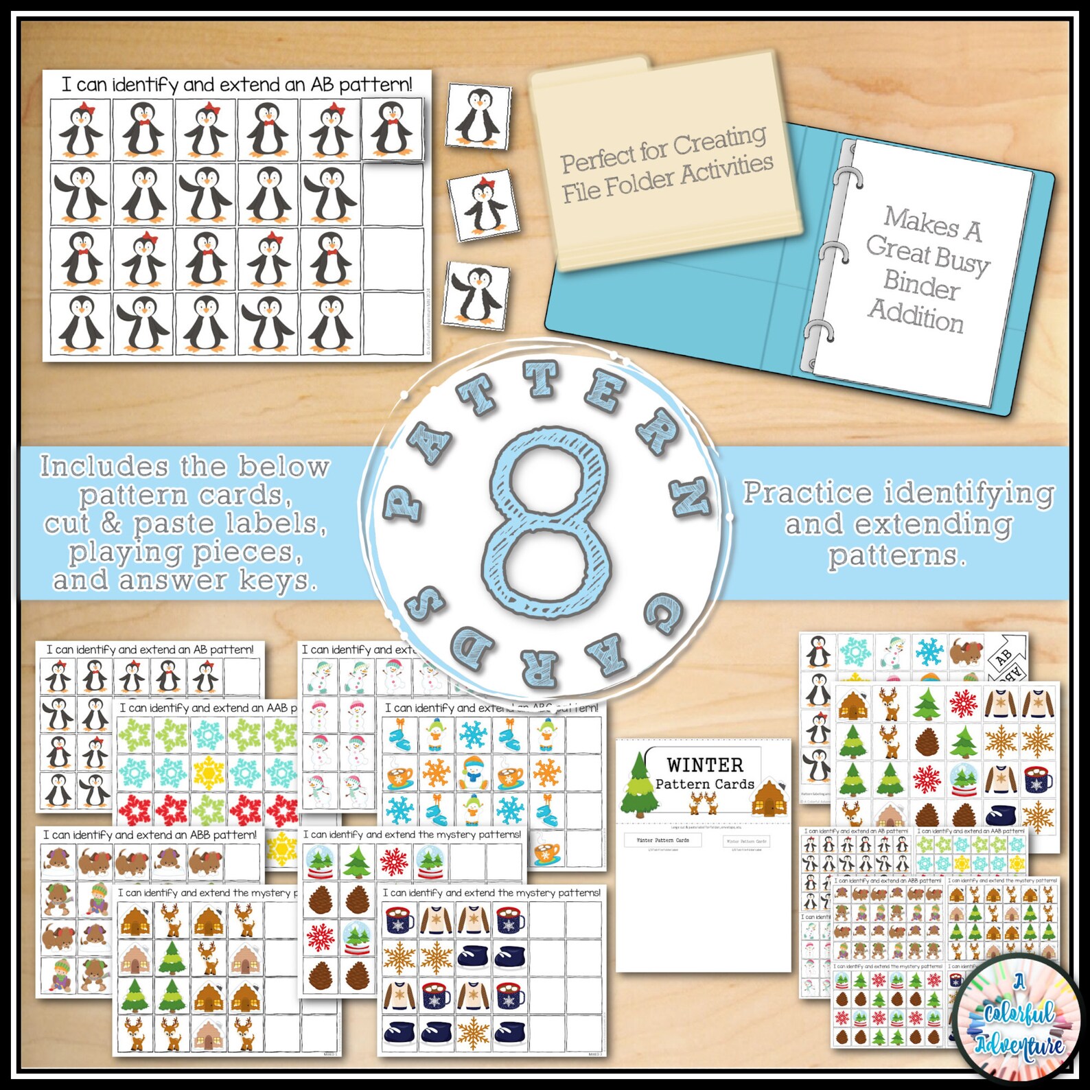 Winter Printables for Kids Interactive Educational Winter Preschool, Pre-k, and Kindergarten ...