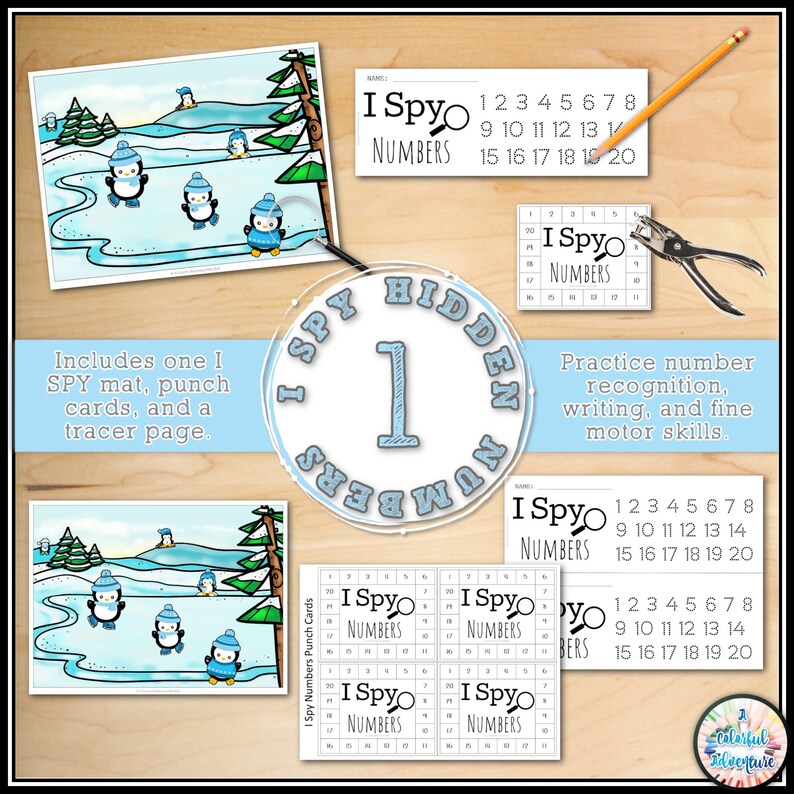 Winter Printables for Kids Interactive Educational Winter Preschool ...