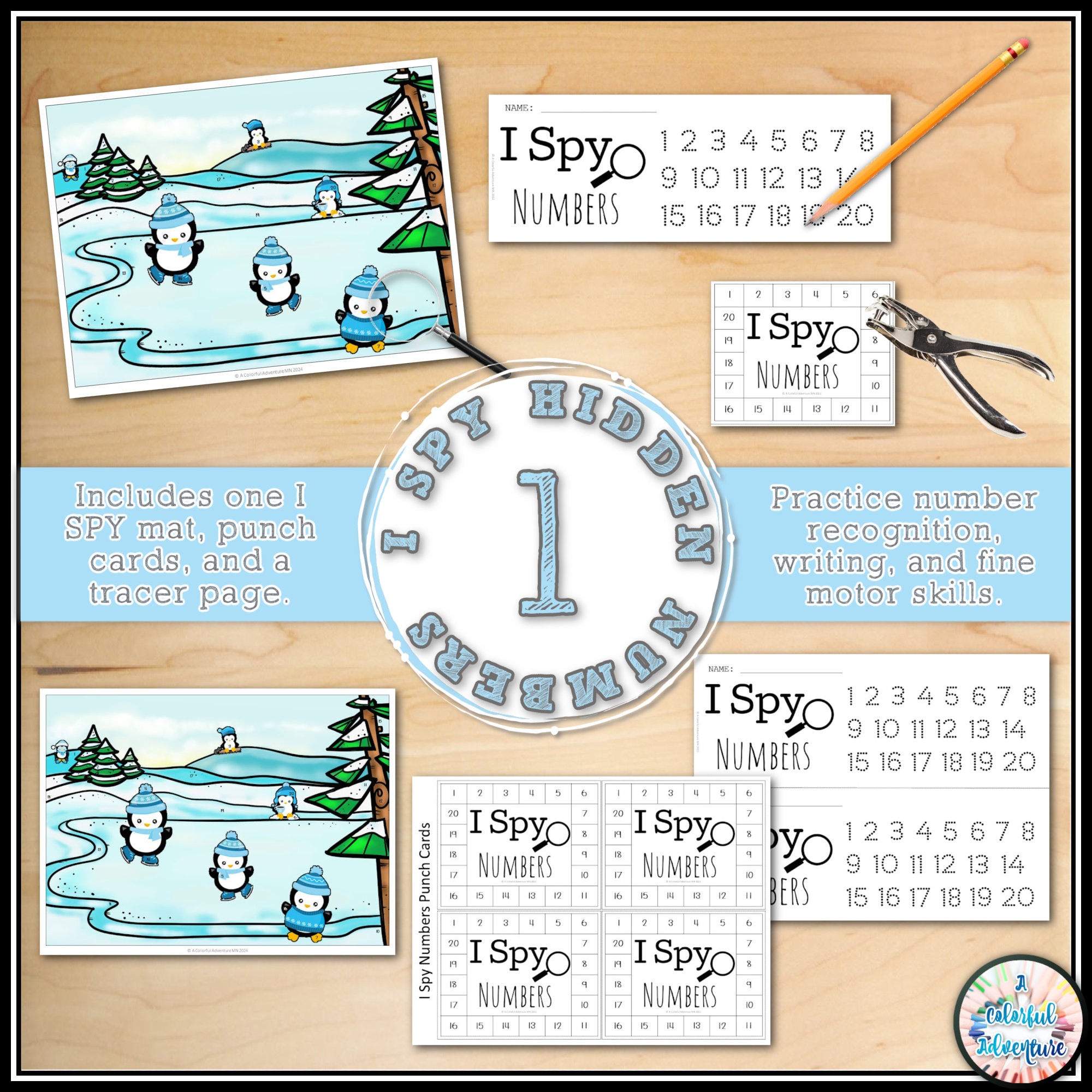 Winter Printables for Kids Interactive Educational Winter Preschool ...