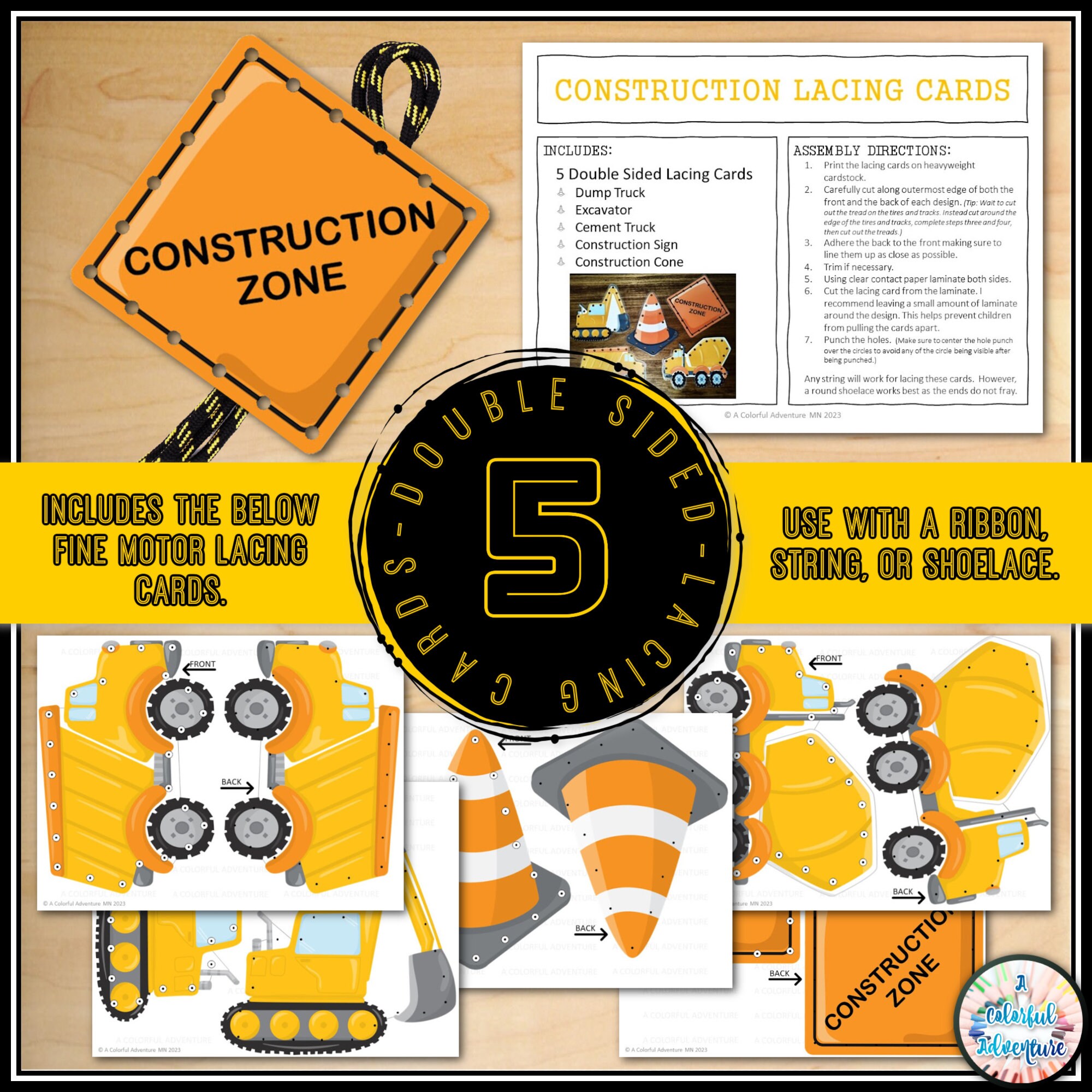 Heavy Equipment Construction Printables for Kids, Math and Literacy ...
