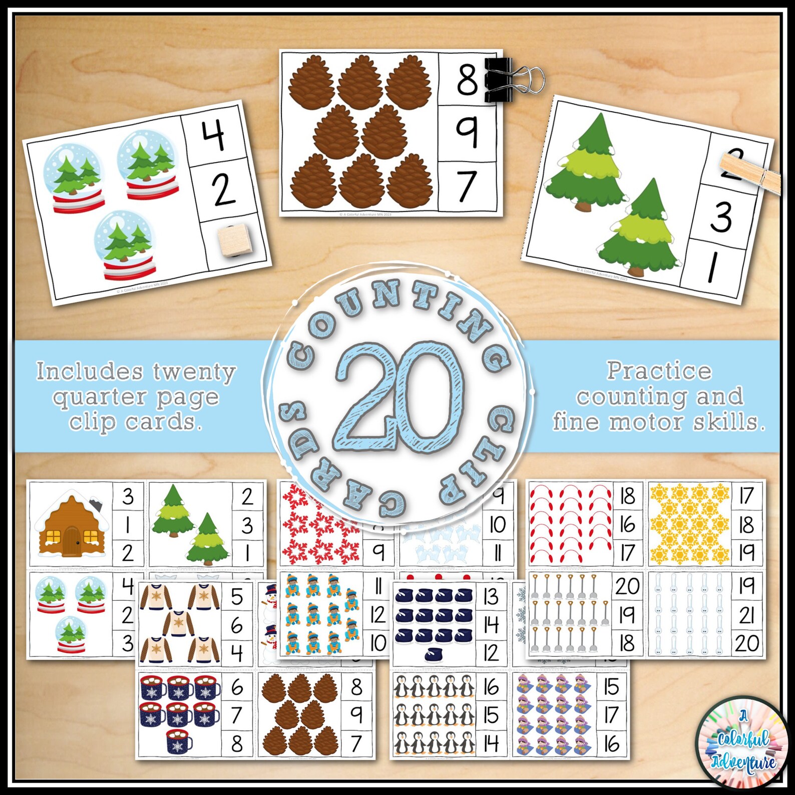 Winter Printables for Kids Interactive Educational Winter Preschool ...