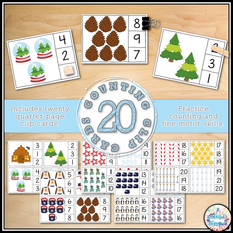 Winter Printables for Kids Interactive Educational Winter Preschool ...