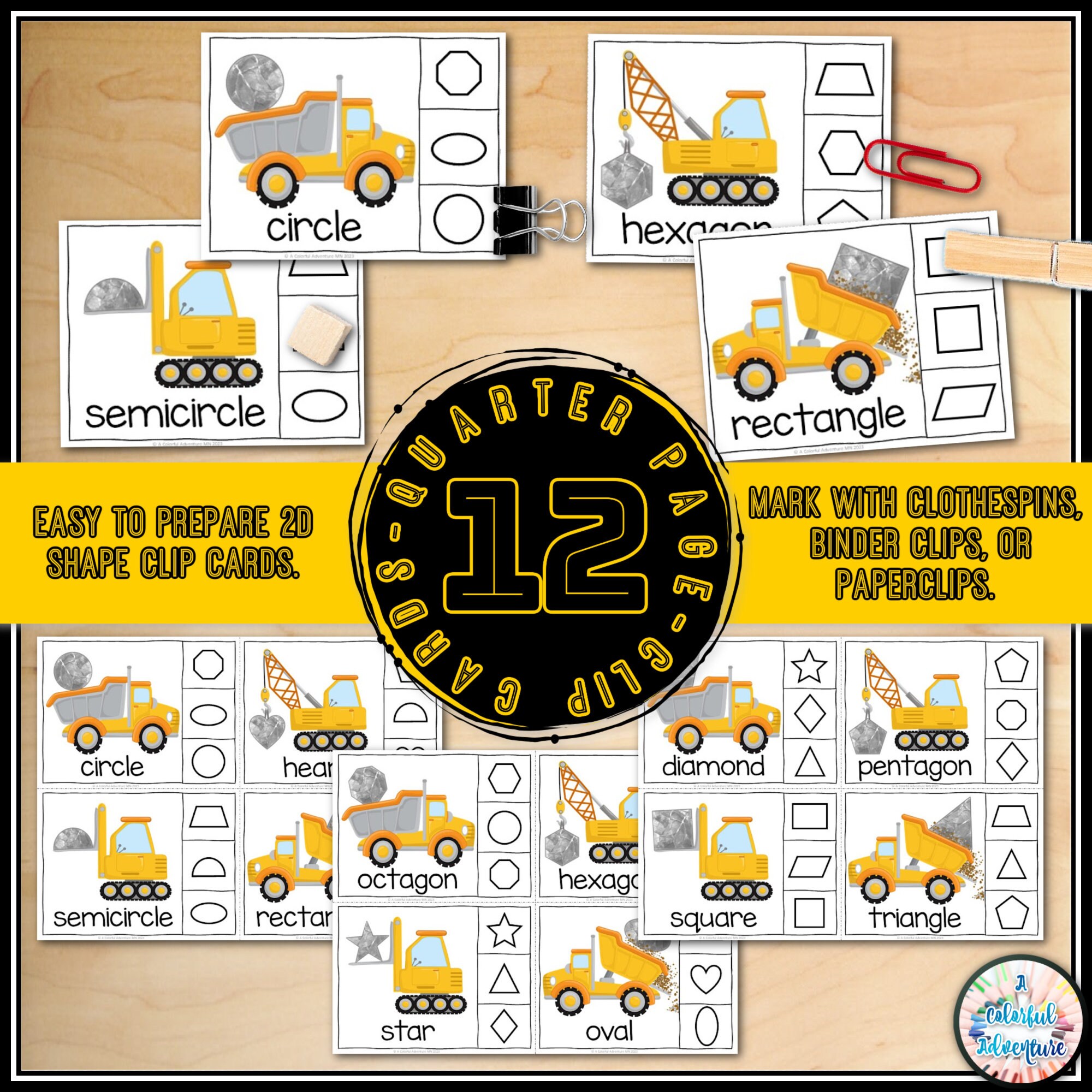 Construction Activity Bundle: Preschool & Kindergarten Printables ...