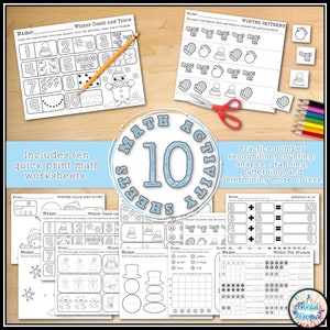 Winter Printables for Kids - Interactive Educational Winter Preschool ...