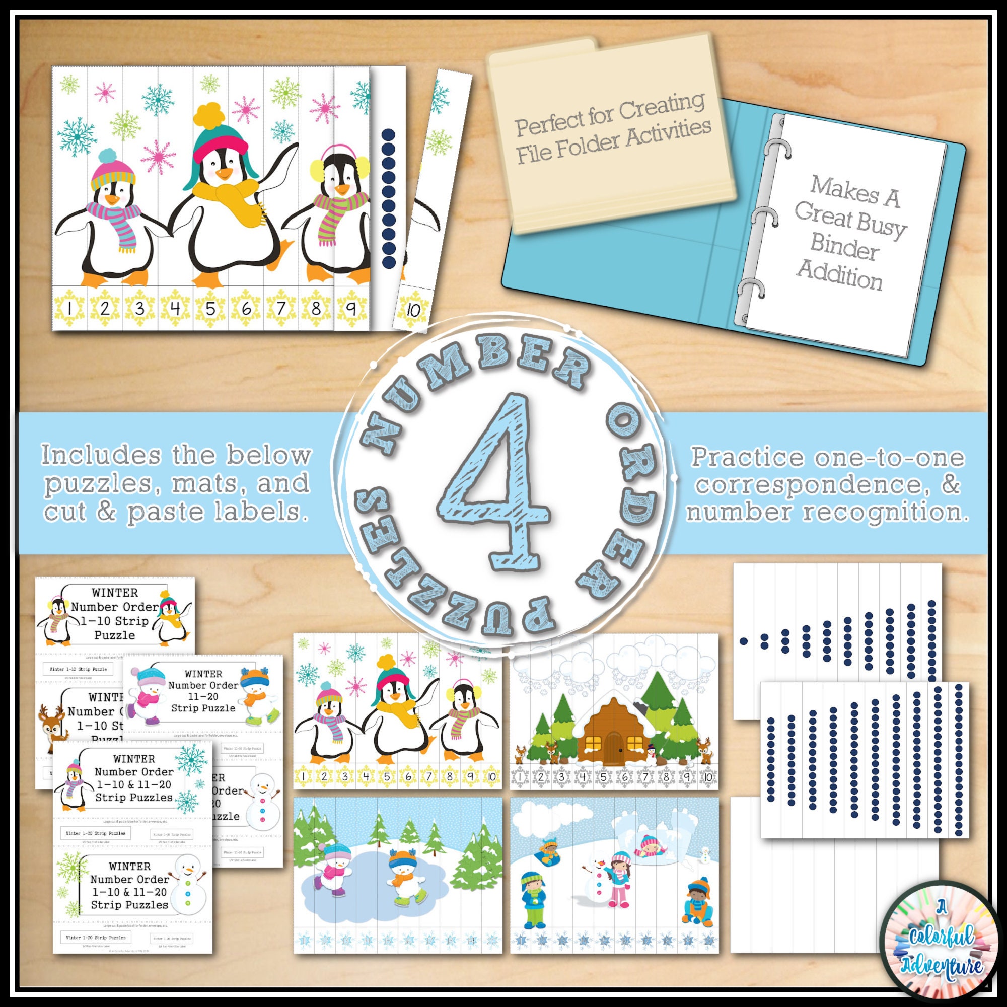Winter Printables for Kids Interactive Educational Winter Preschool ...