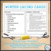 Winter Lacing Cards, Fine Motor Activity, Preschool Centers, Preschool ...