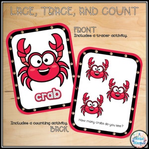 Under the Sea Lacing Cards, Fine Motor Activity, Preschool Centers ...