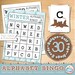 Winter Printable Alphabet Bingo Game for Kids, Learning to Recognize ...