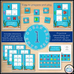 Under the Sea Ocean Themed Preschool Printable Activities for Kids ...